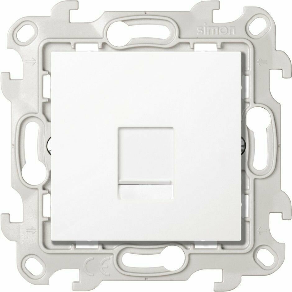 Розетка для передачи данных RJ45 Cat.6 UTP белого цвета S24 Harmonie