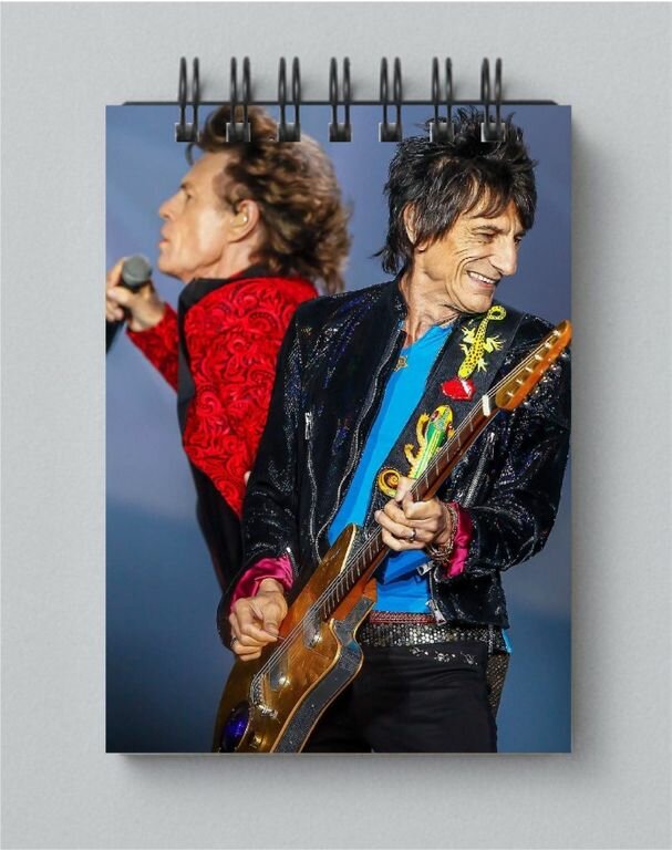 Блокнот The Rolling Stones, Роллинг Стоунз №1, Размер А6, 10 на 15 см