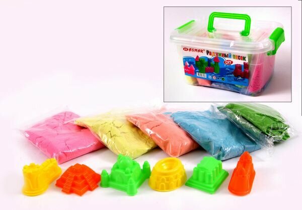 Набор для лепки радужный песок с формами