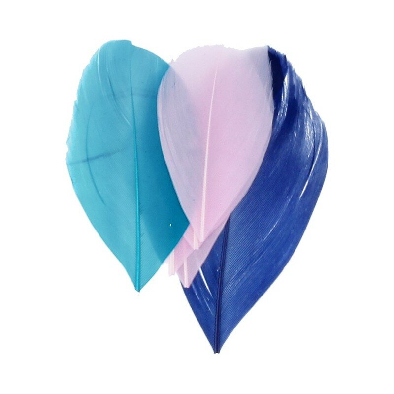 Перья декоративные "Mr.Painter" PLU-06 5 - 6 см 3 г ± 0.5 г 18 Синий/розовый