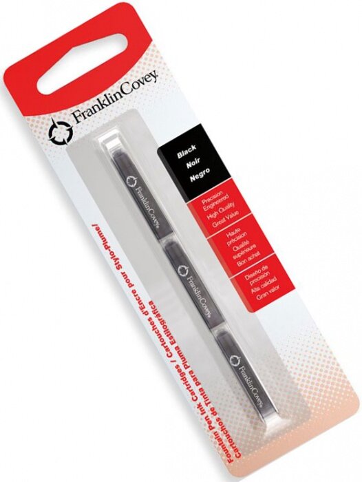 Franklin Covey 8004-235 Черные картриджи для перьевой ручки franklin covey
