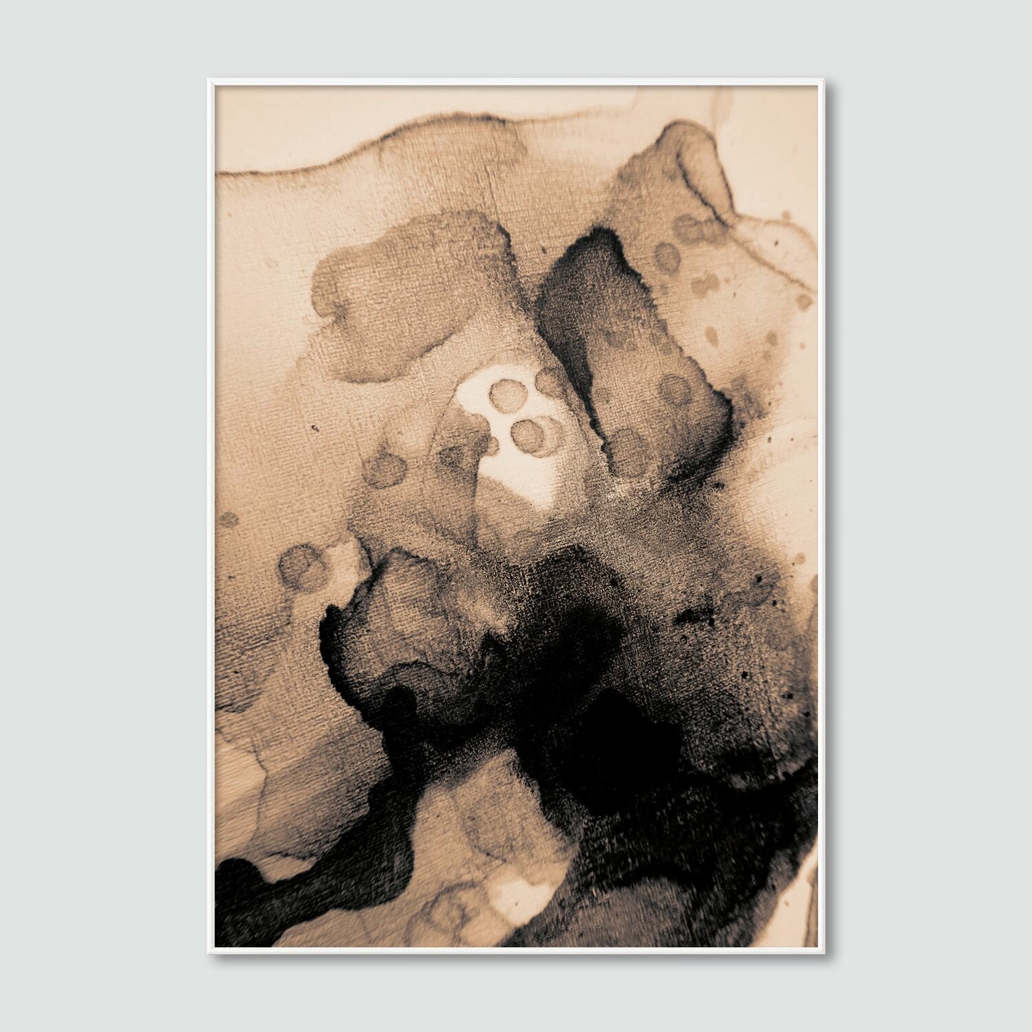 Постер в раме 50х70 Postermarkt, Абстракция Темно-Коричневая №1