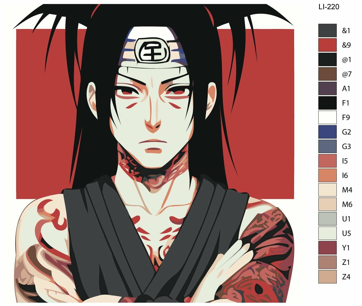 Картина по номерам,"Живопись по номерам",100 x 100, LI-220, итачи