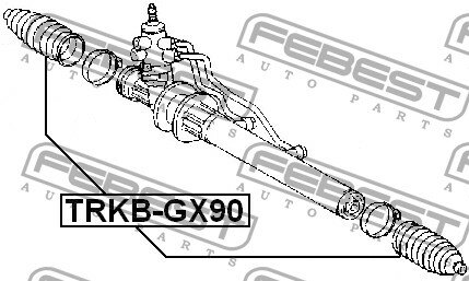 Пыльник рулев. рейки TOYOTA MARK 2/CHASER/CRESTA G, TRKBGX90 FEBEST TRKB-GX90