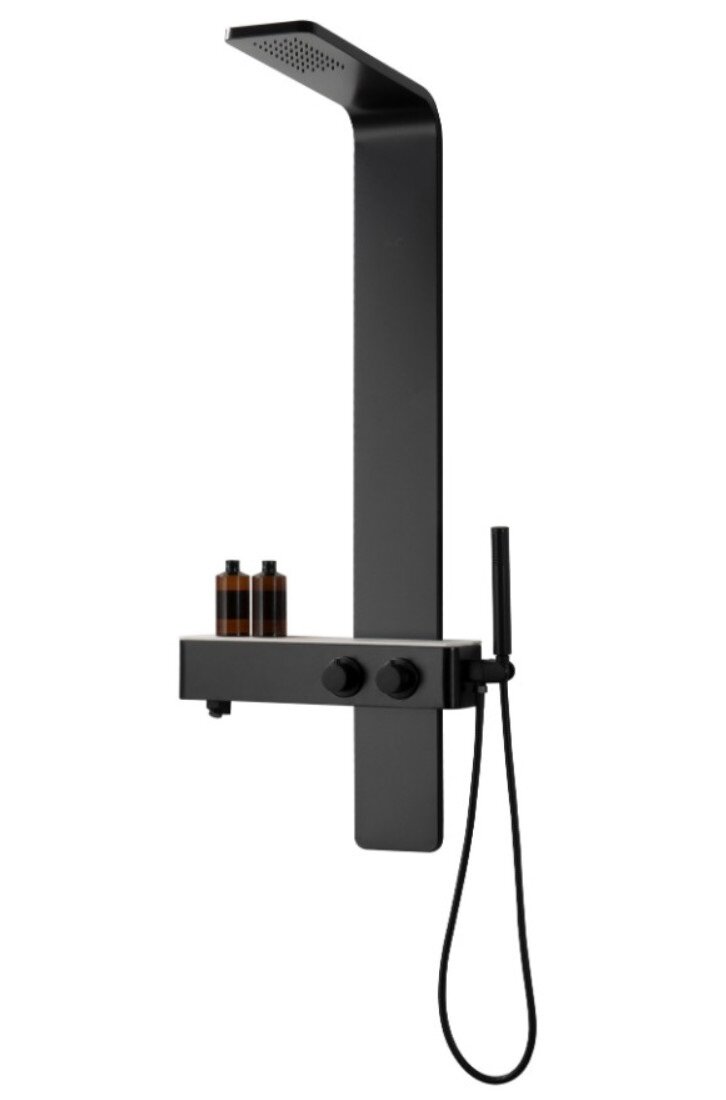 Душевая панель CeruttiSpa BARBARIA B CT9657 черная