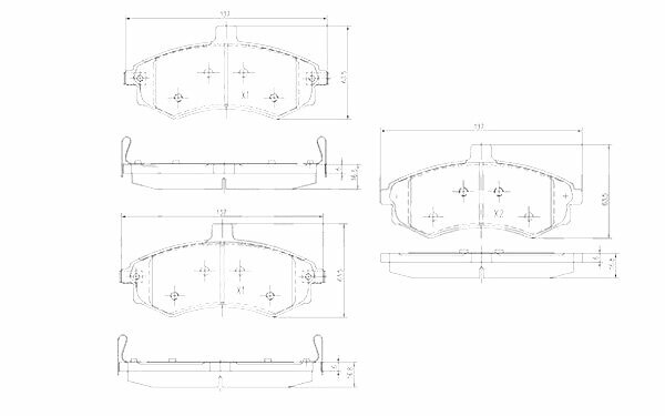 Zekkert Колодки тормозные передние для Hyundai Elantra III 01- Matrix 02-
