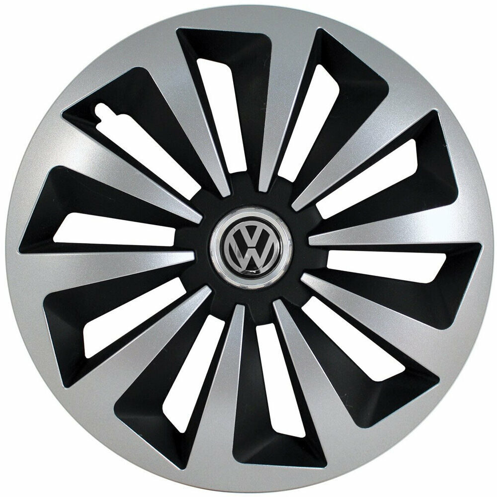 Автомобильные колпаки на колеса Jestic фолькс фокс микс R16", в комплекте 4 колпака