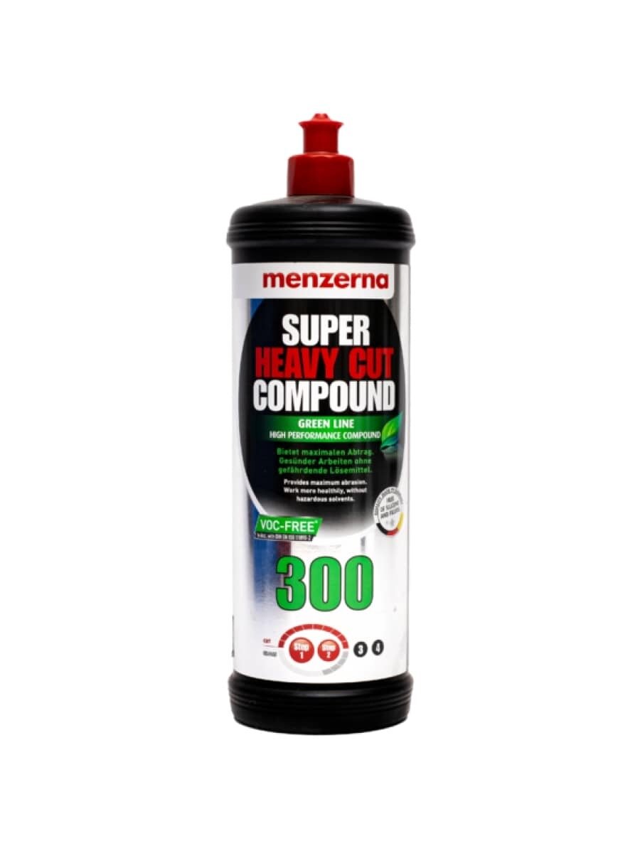 Menzerna Super Heavy Cut Compound 300 Green Line - высокоабразивная полировальная паста 1кг