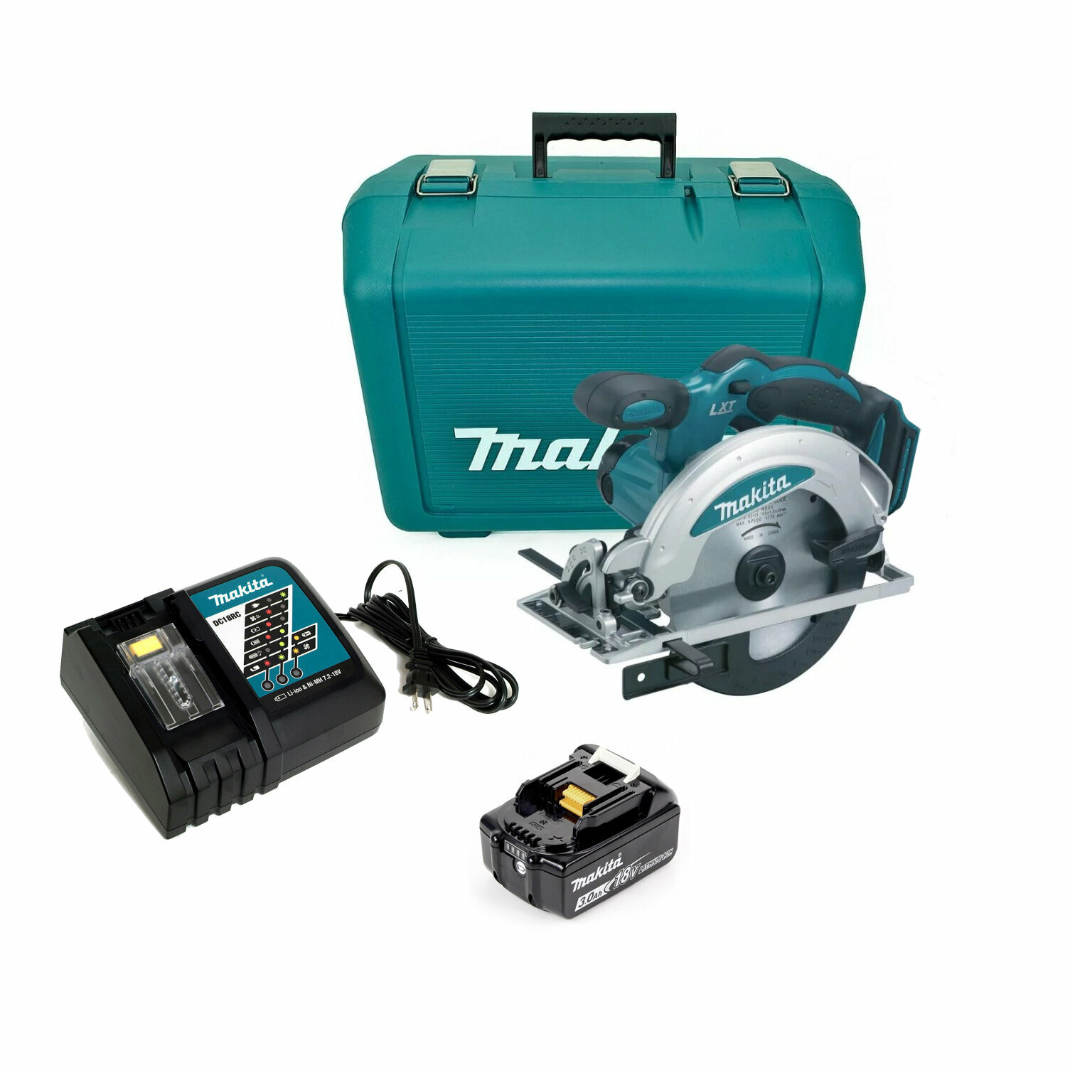 Аккумуляторная 165мм дисковая пила по дереву Makita DSS610RF (18V, 1 х 3Ah, Li-Ion)