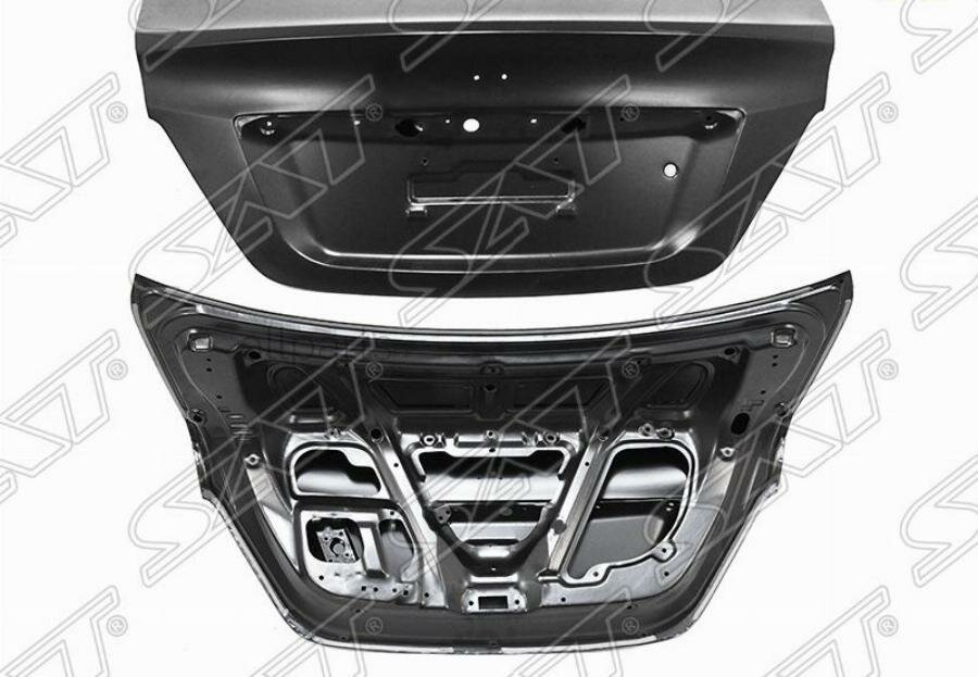 SAT ST-HNS1-075-B0 Крышка багажника Hyundai Solaris 10-17 / Accent 11-17 (под ключ)