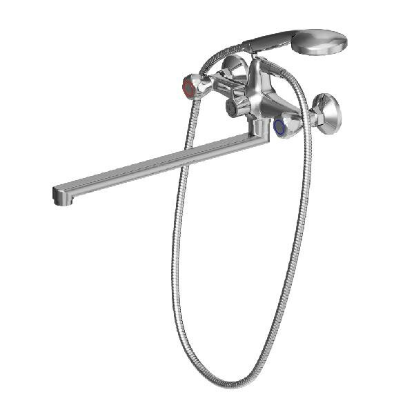 Смеситель для ванны и душа излив 320мм с акс, Хром D7095000 Modern, Dorff