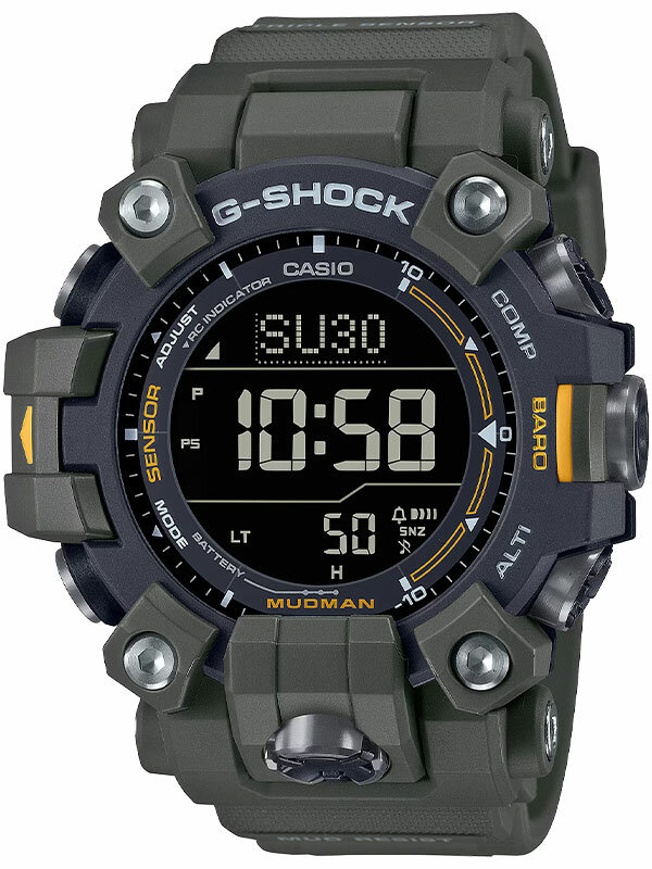 Наручные часы CASIO G-Shock, зеленый, хаки, черный — фото 1