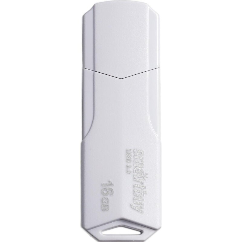 Флешка SmartBuy "Clue", UFD 3.0, 3.1, 16 Гб, белая (SB16GBCLU-W3)