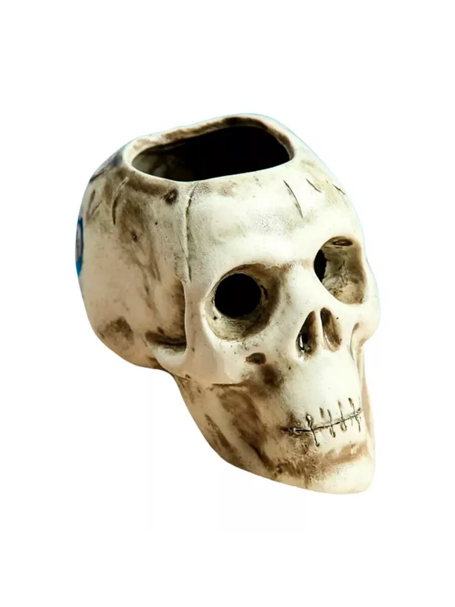 Декорация для аквариума "Череп", керамика