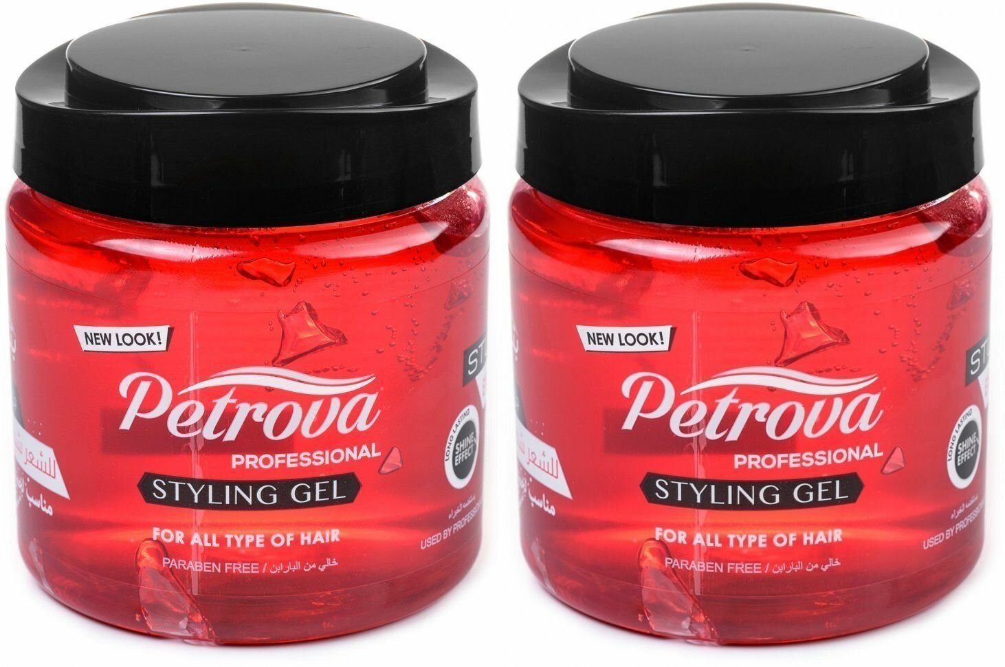 Petrova Стайлинг-гель для укладки волос Сверхсильная фиксация, 800 мл, 2 шт /