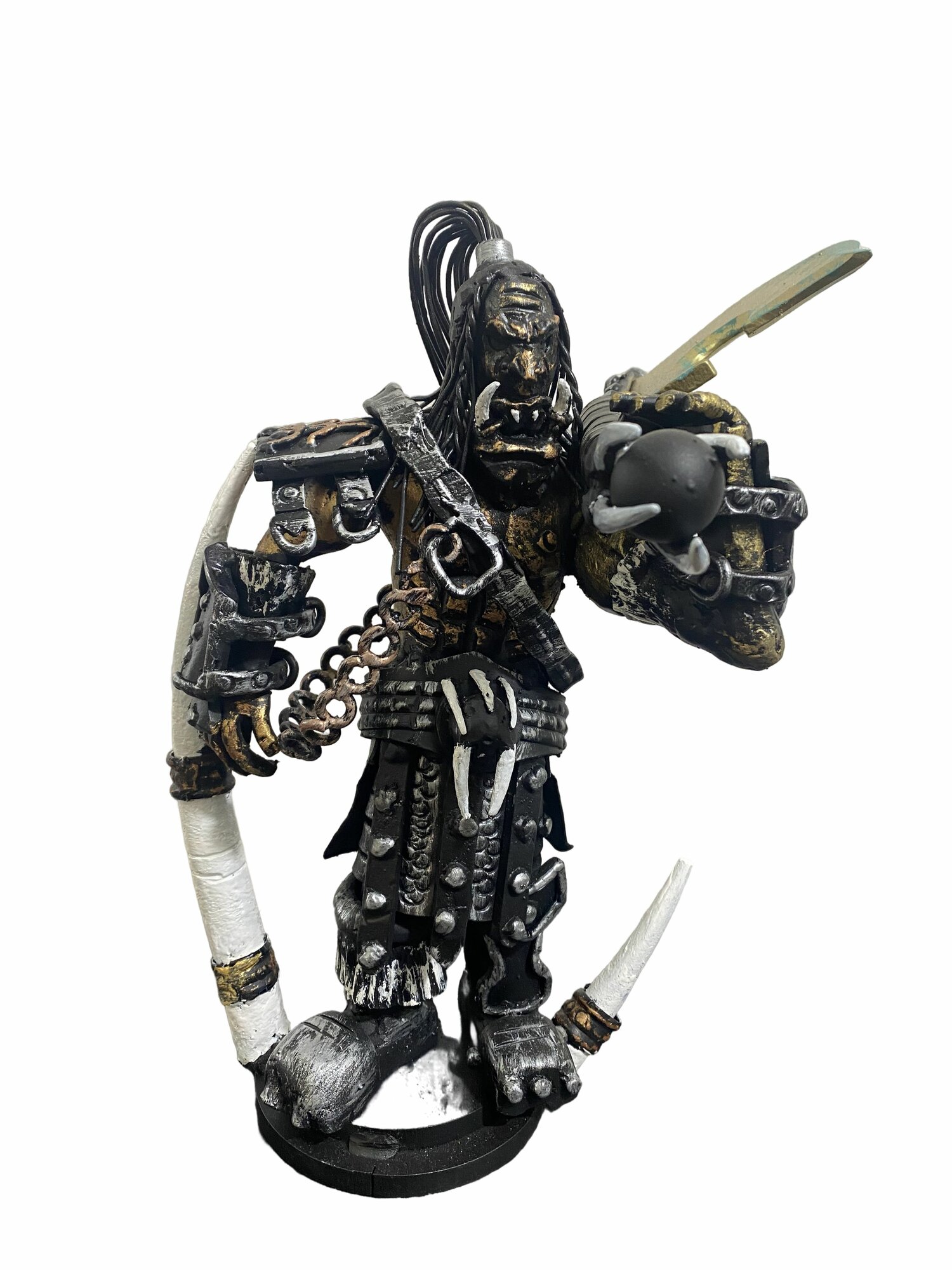 Кованая скульптура Адский крик из игры world of Warcraft ручная работа