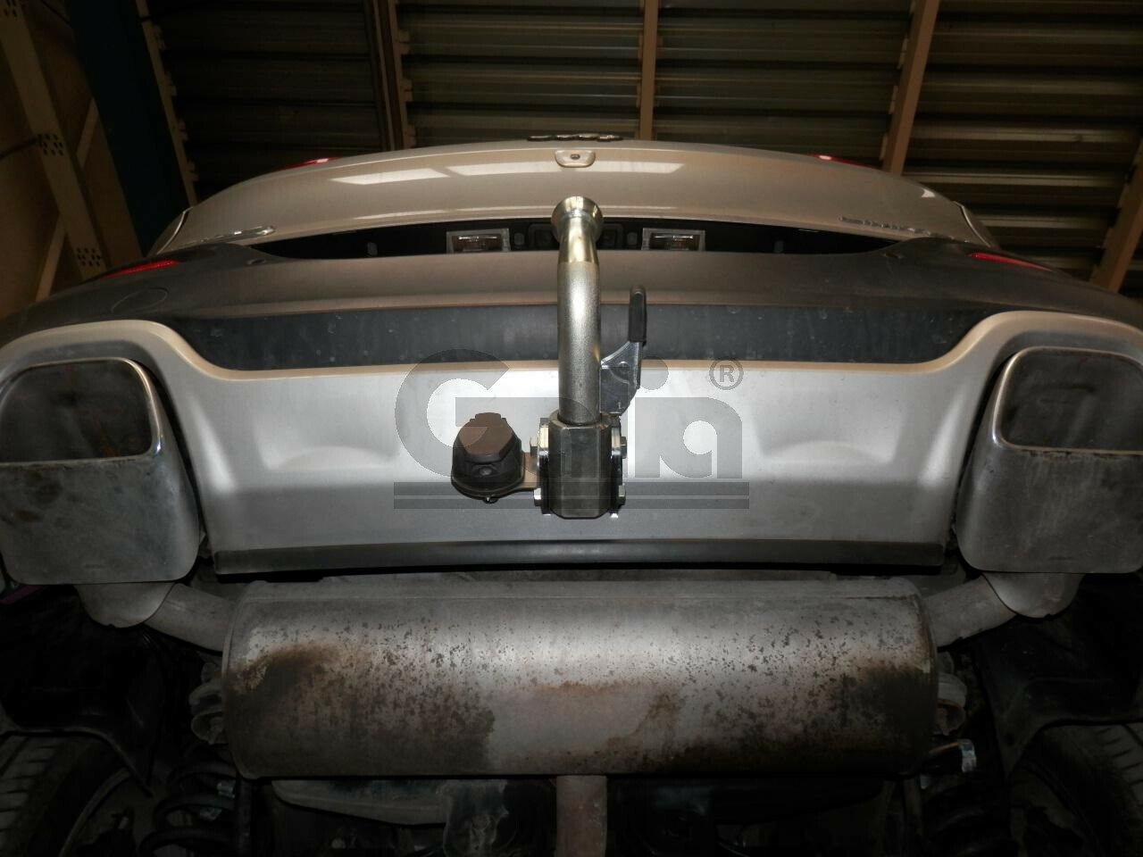 Оцинкованный фаркоп на Jeep Cherokee KL 2014-2018 (без электрики), Galia J013C