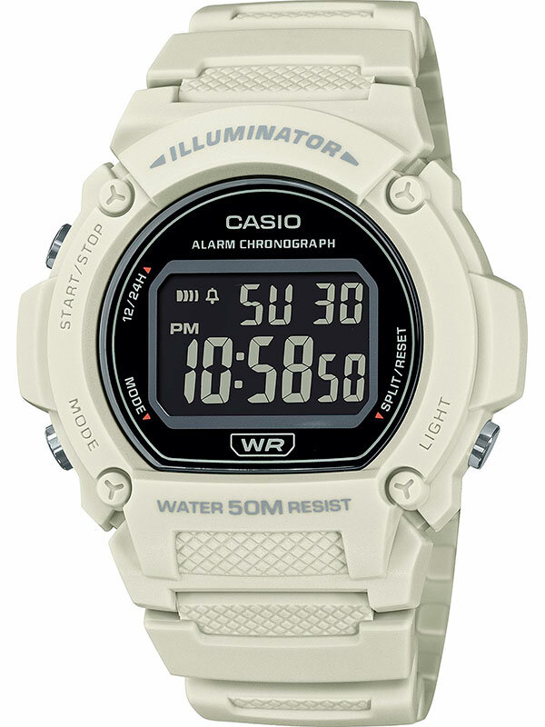 Наручные часы CASIO Collection, бежевый, белый — фото 1