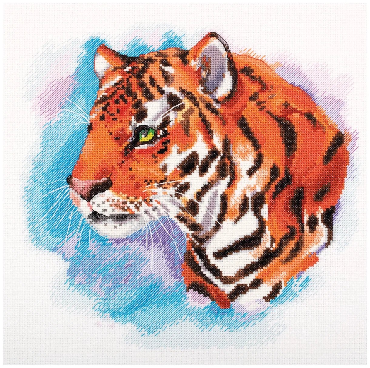 Набор для вышивания "PANNA" J-7332 "Акварельный тигр" 25 х 25 см