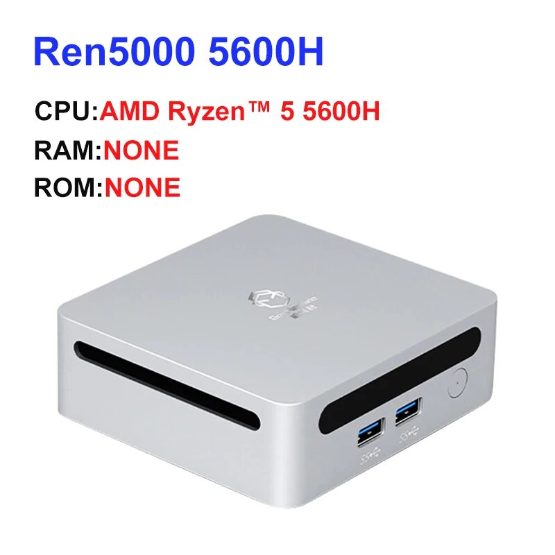Ren5000 5600H Мини-ПК AMD Ryzen 5 5600H, EU
