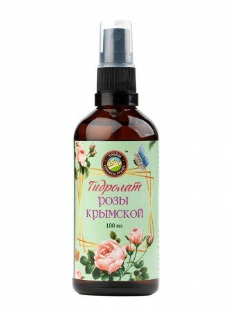 Гидролат розы Крымской "Травы Горного Крыма", 100мл, для всех типов кожи, 100 мл флакон стекло