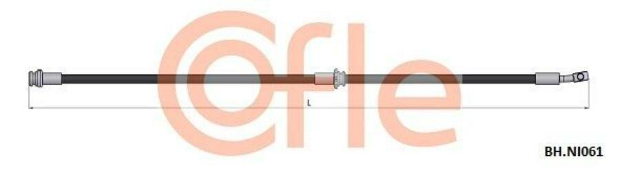 Шланг тормозной передн лев NISSAN Qashqai 07- Cofle арт. 92. BH. NI061