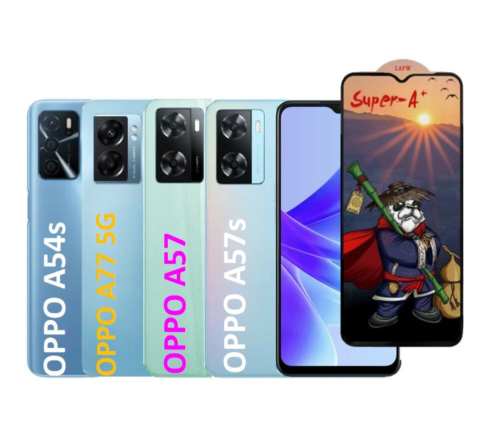 Защитное стекло для OPPO A57s / OPPO A57 / OPPO A77 5G / OPPO A54s / оппо А57с / оппо А57 / оппо А77 5 ДЖИ/ оппо А54с Premium glass