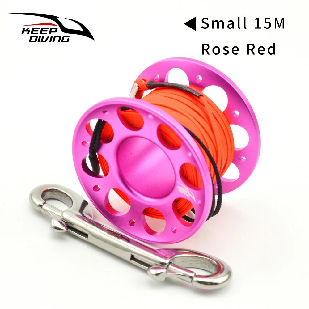 Катушка для дайвинга KEEP DIVING Rose Red 15M
