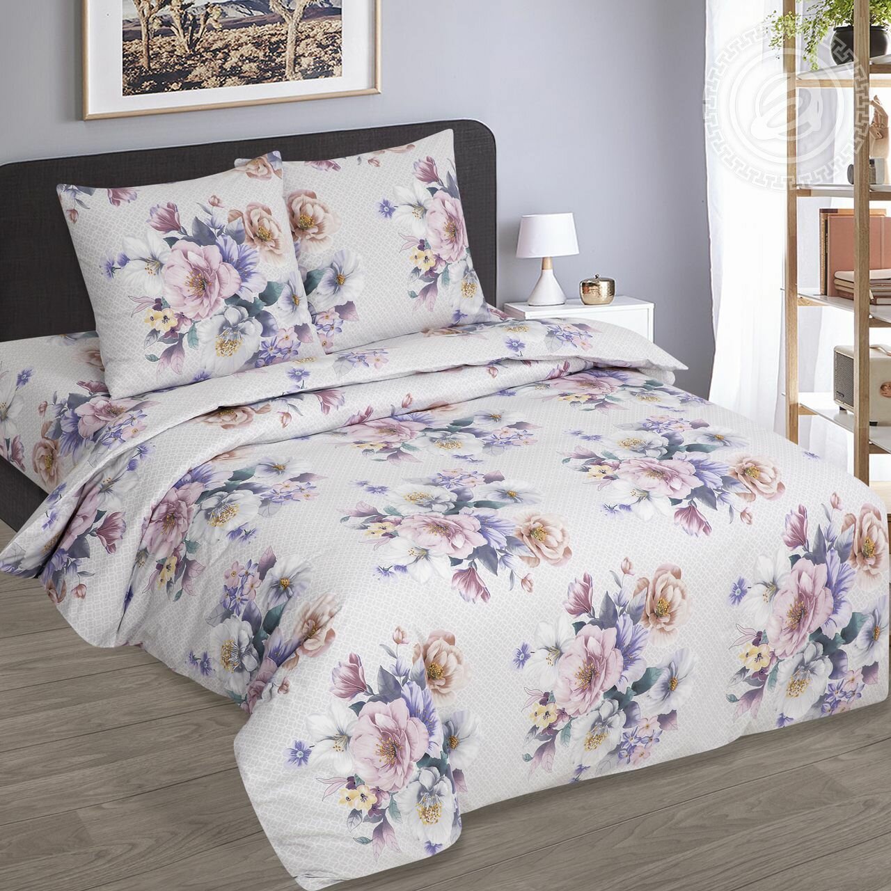 Постельное белье Сюита поплин 2,0-сп. 70х70 простыня 200х215