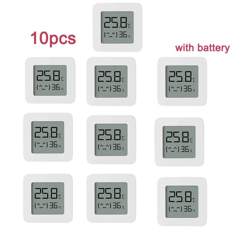 Xiaomi Mijia Bluetooth Термогигрометр LYWSD03MMC 10pcs