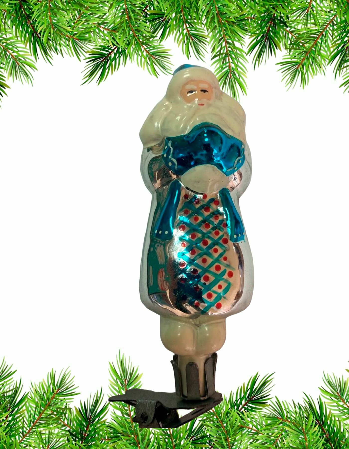 Игрушка на елку Морозко 9см копия игрушки 1960