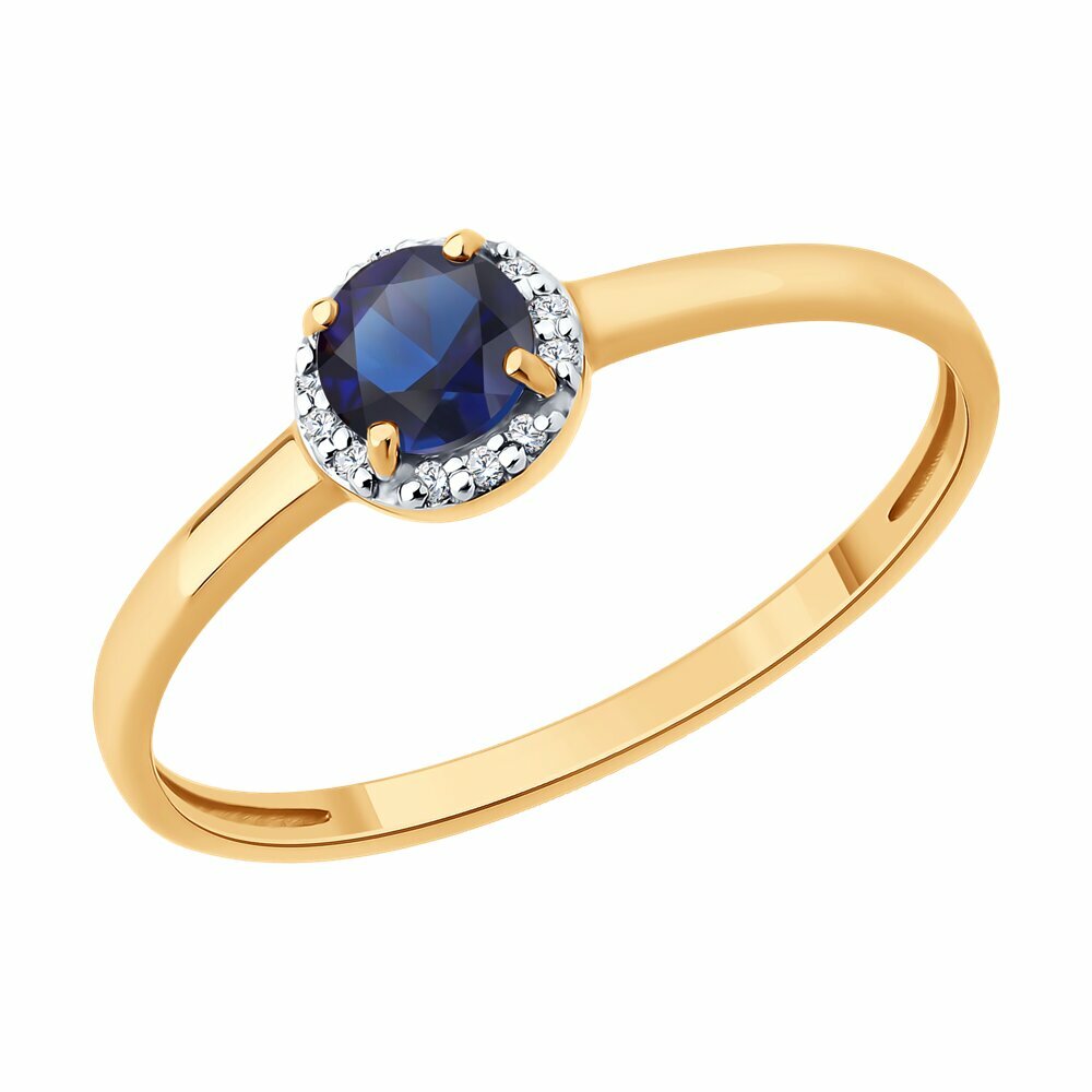 Кольцо, красное золото, 585 проба