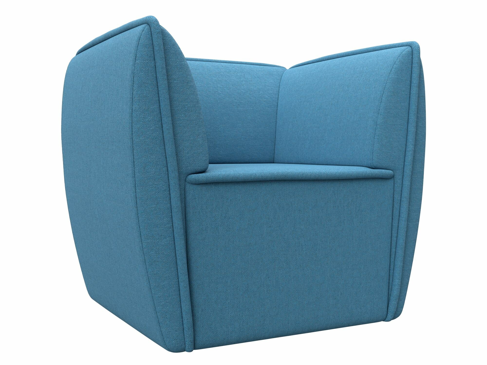 Кресло Бергамо, рогожка, механизм нераскладной, Амур голубой, 80x64x80см. Хит Диванов