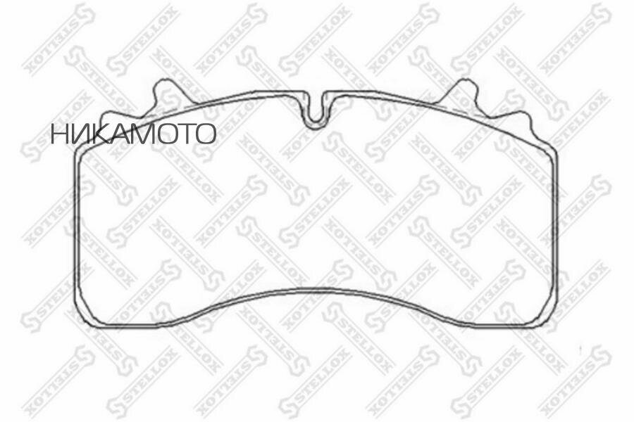 STELLOX 8511427SX колодки дисковые ! с р/к 29162 22.5'\ Shacman X6000, SAF SKRB 9022WI, Wabco Integral
