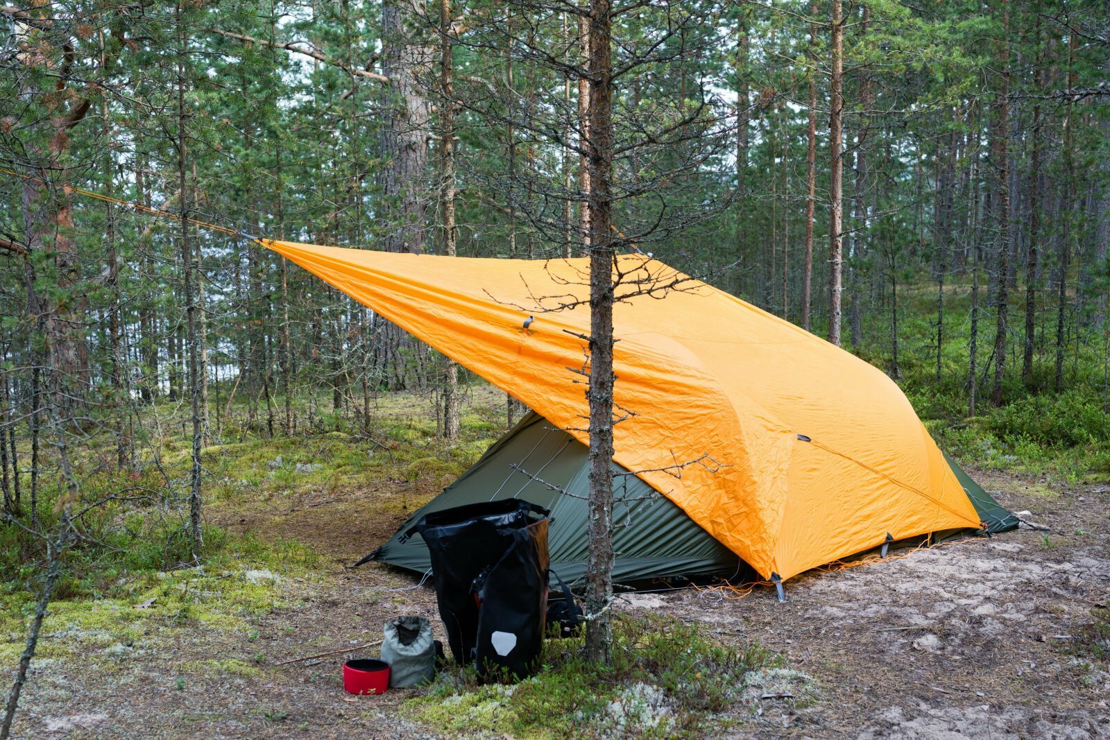 Тент Снаряжение PU Квадро 4х4 м