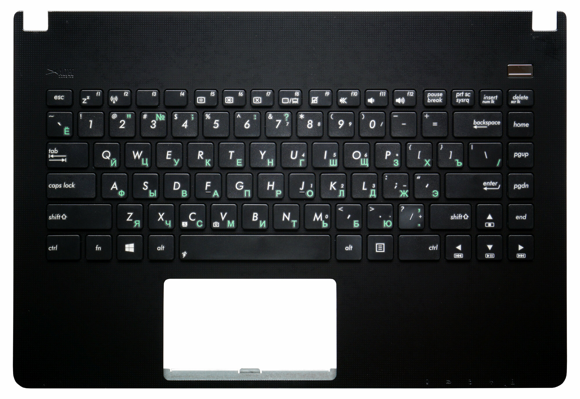 Клавиатура для ноутбука Asus X401 черная, верхняя панель в сборе