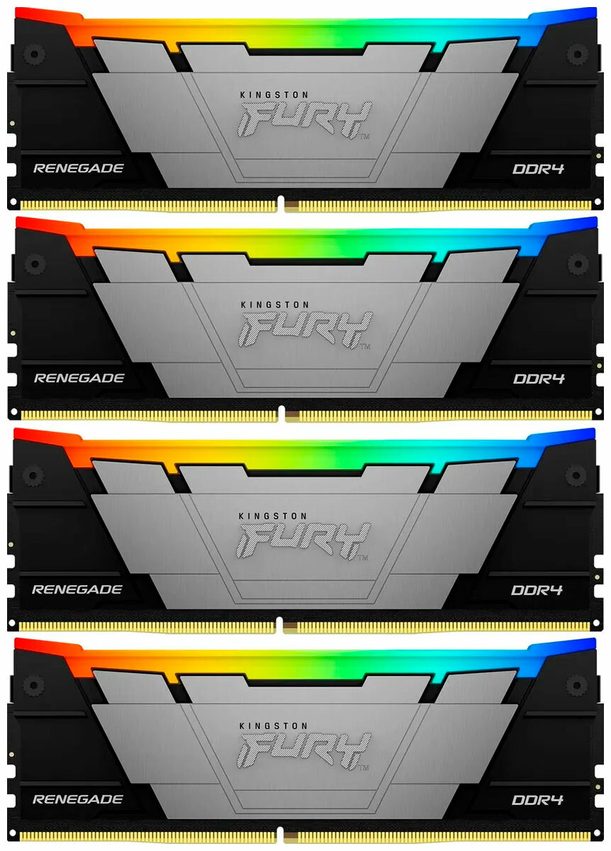 Оперативная память Kingston DDR4 32GB (4x8GB) 3600MHz FURY Renegade RGB (KF436C16RB2AK4/32)