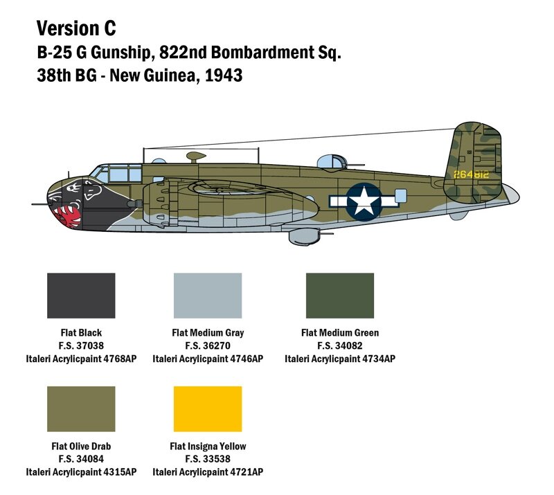 2787ИТ Самолет B-25G MITCHELL — фото 1