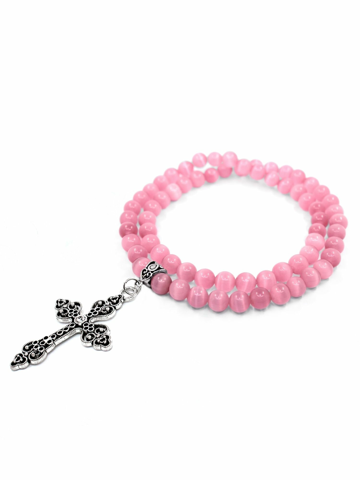 Бусы, кошачий глаз