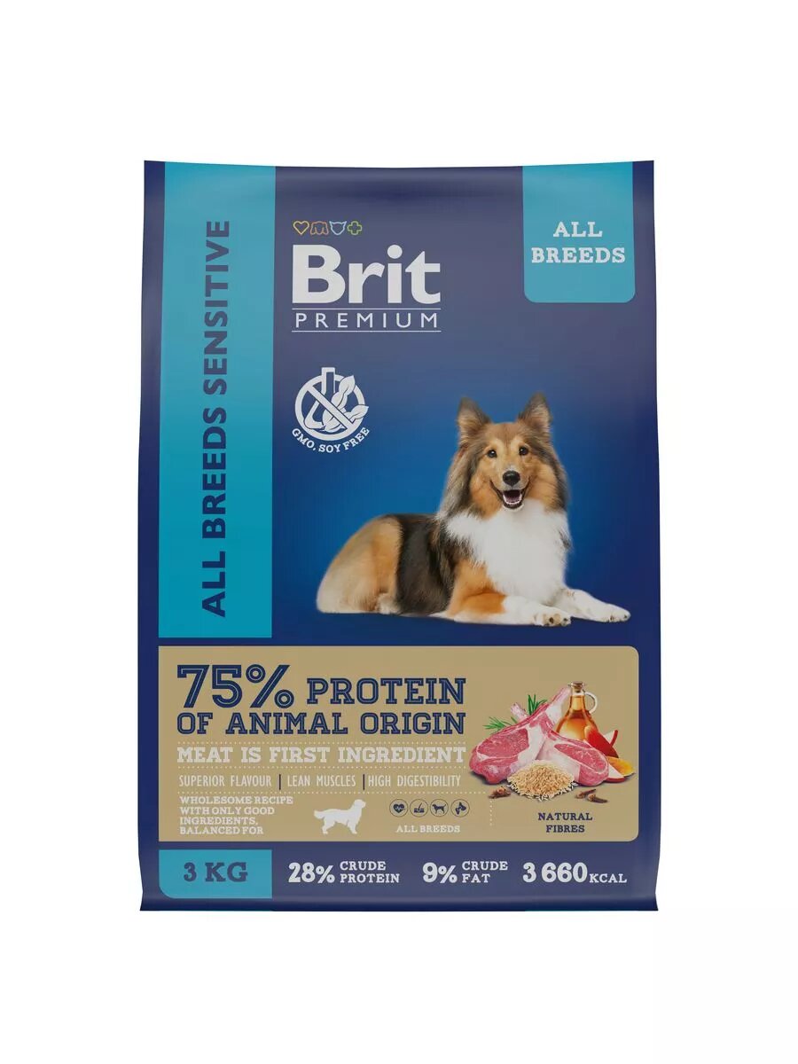 Brit Premium Dog Sensitive для собак с чувств. пищев.