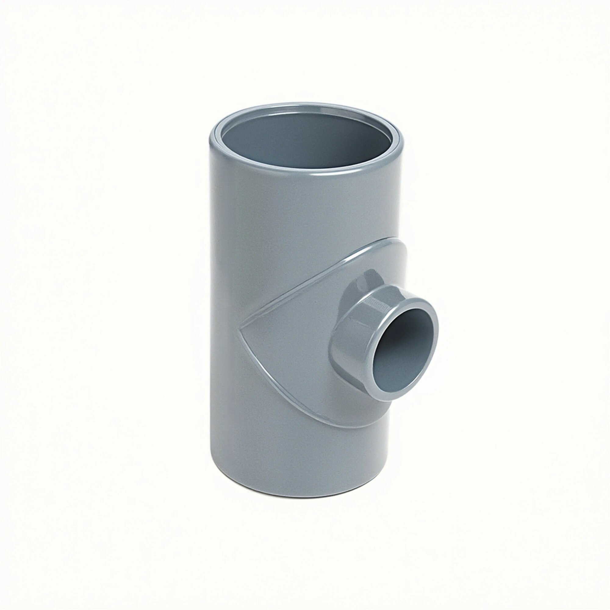 Тройник ПВХ серый под клеевое соед переходной Дн 160х110х90гр Ру16 напорный Aquaviva TRD160110