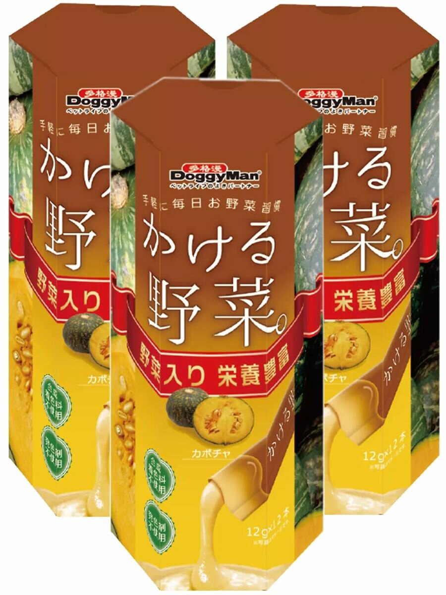 Лакомство для собак Japan Premium Pet Иммунный коктейль на основе витаминов горной тыквы и филе парной курицы, 3 уп х 12 г х 12 шт.