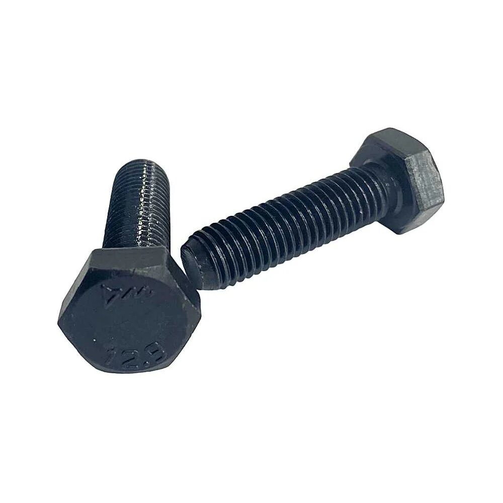 Болт 23 Болта М8x20 мм, DIN933, высокопрочный класс прочности 12.9 черный, 100 шт. 11253 с шестигранным хвостовиком