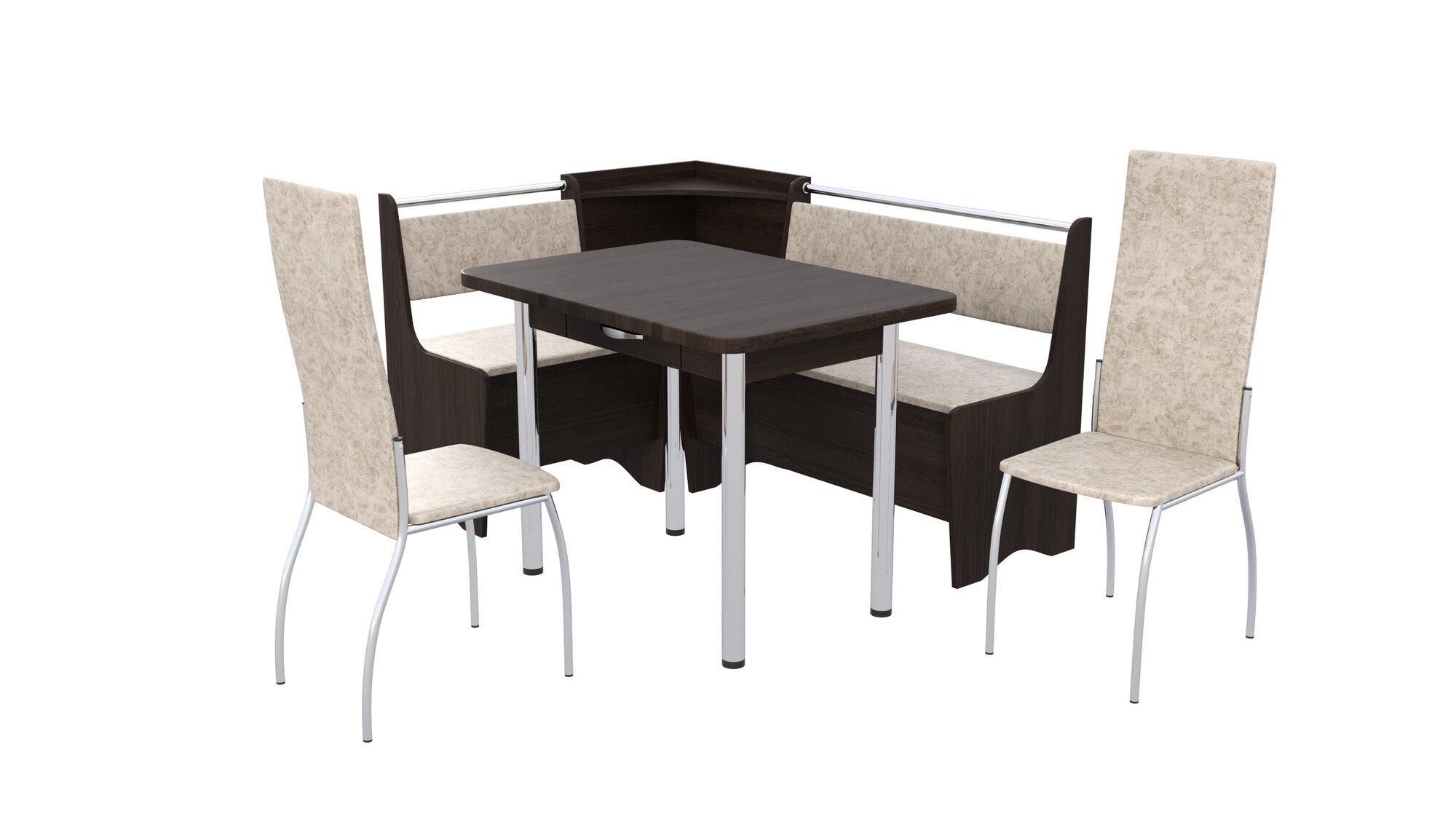 Кухонный уголок Уют-2 арском венге, антивандальная ткань