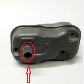 Глушитель выхлопной для Honda GXH50 GXV50 GXH50U GXV50U On cover