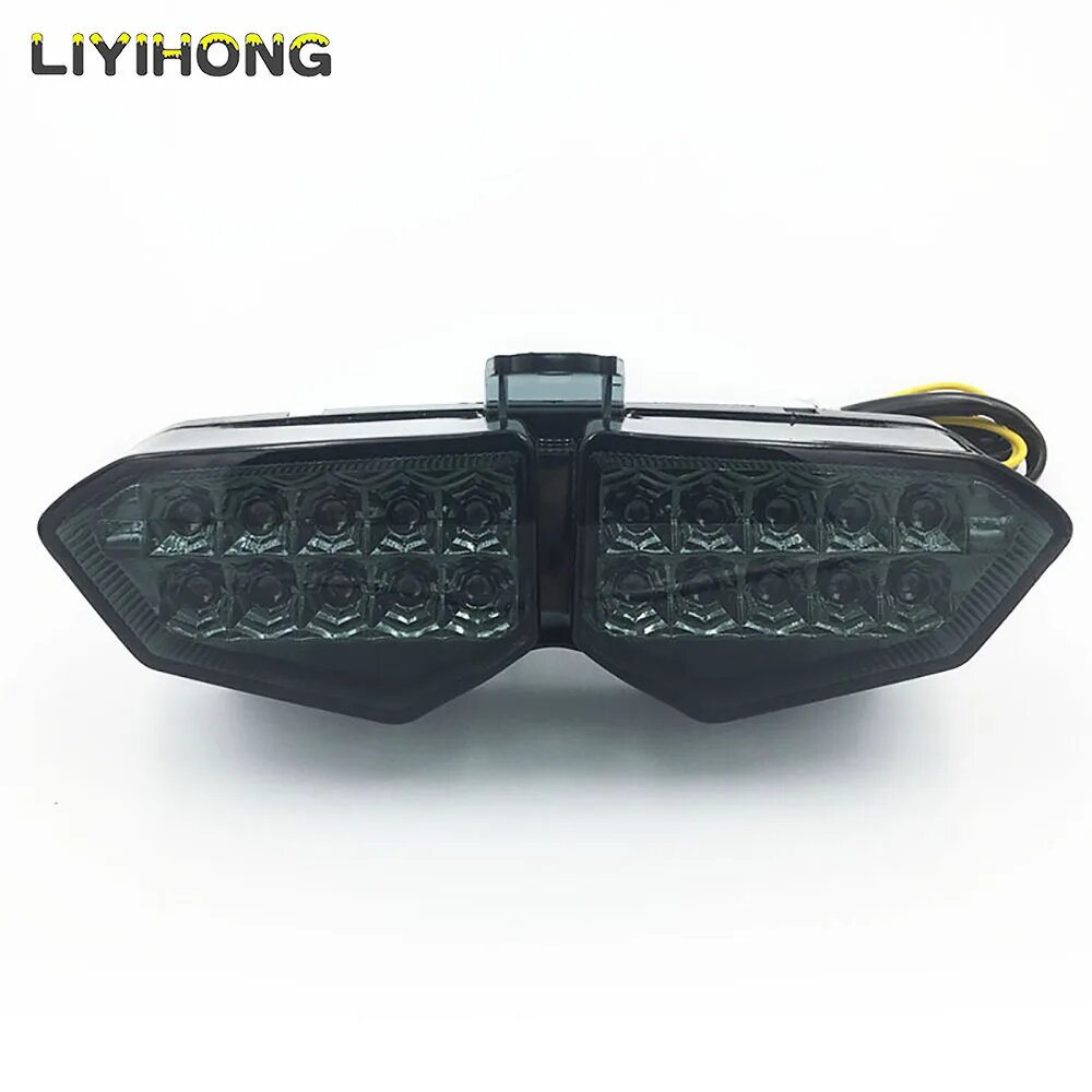 Для Yamaha YZF R6 2003 2004 2005 задний стоп-сигнал мотоциклетный светодиодный задний фонарь для Yamaha YZF R6 2003-2005 YZF R6S 2006-2008 Черный, Smoke 2