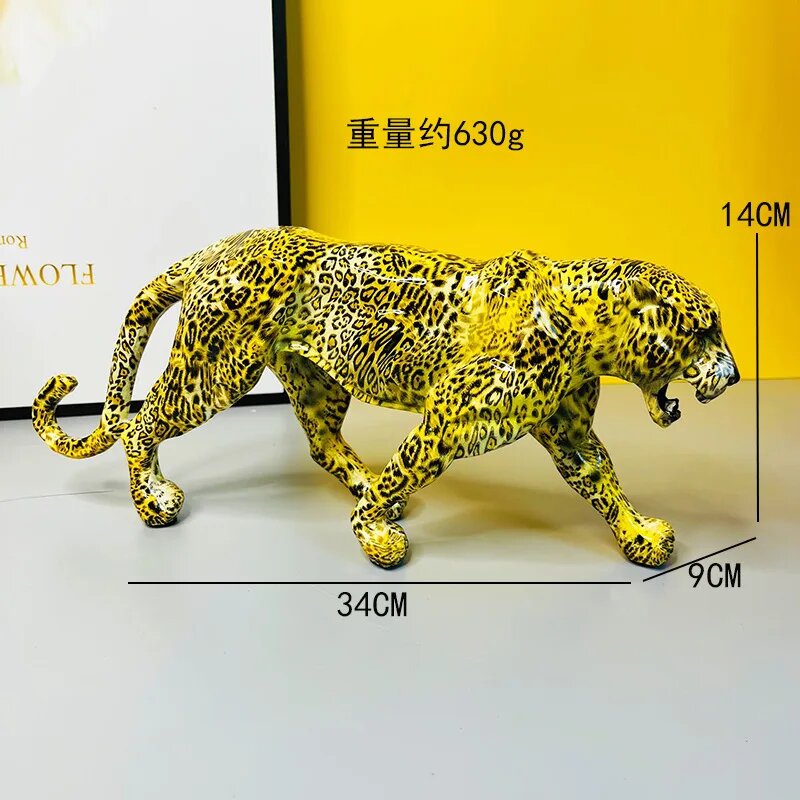 Скульптура леопарда из канифоли B
