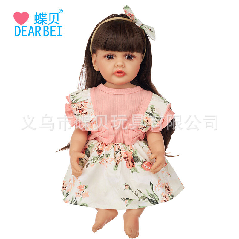 Горячая распродажа 60 см мягкая резиновая кукла-реборн для девочек, подарок, виниловая кукла, оптовая продажа, дропшиппинг