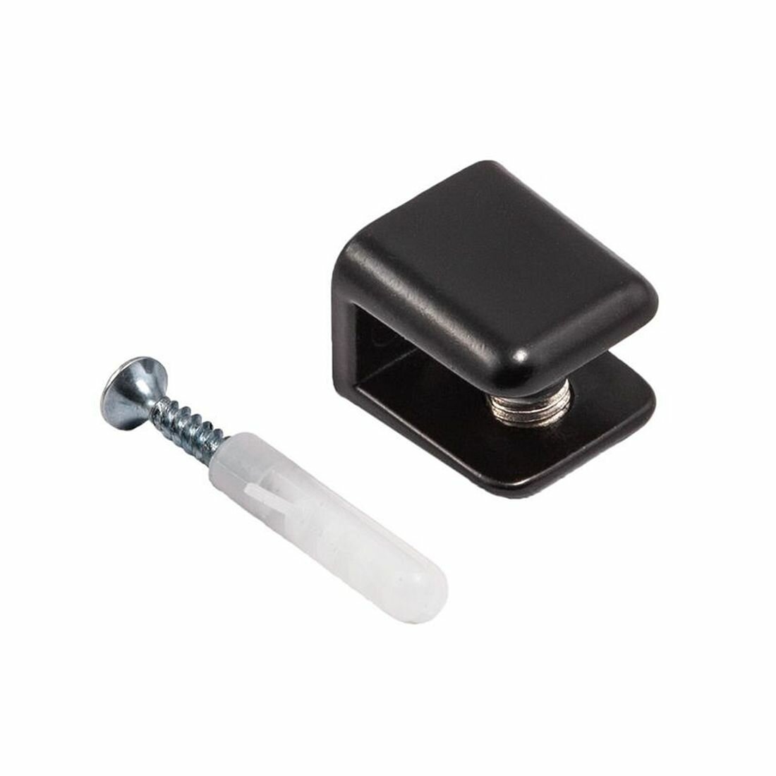 Стеклодержатель металлический 6-8 мм черный матовый АК104