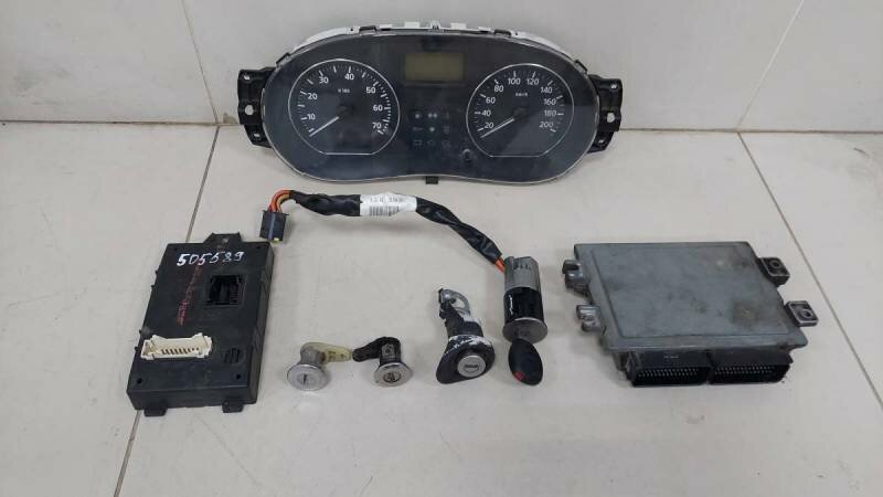 Замок зажигания комплект Renault Logan 1 2005-2014 кат.номер: 487002447R 805025241R 805025372R 8201029422 6201051558 8200866331 905025129R